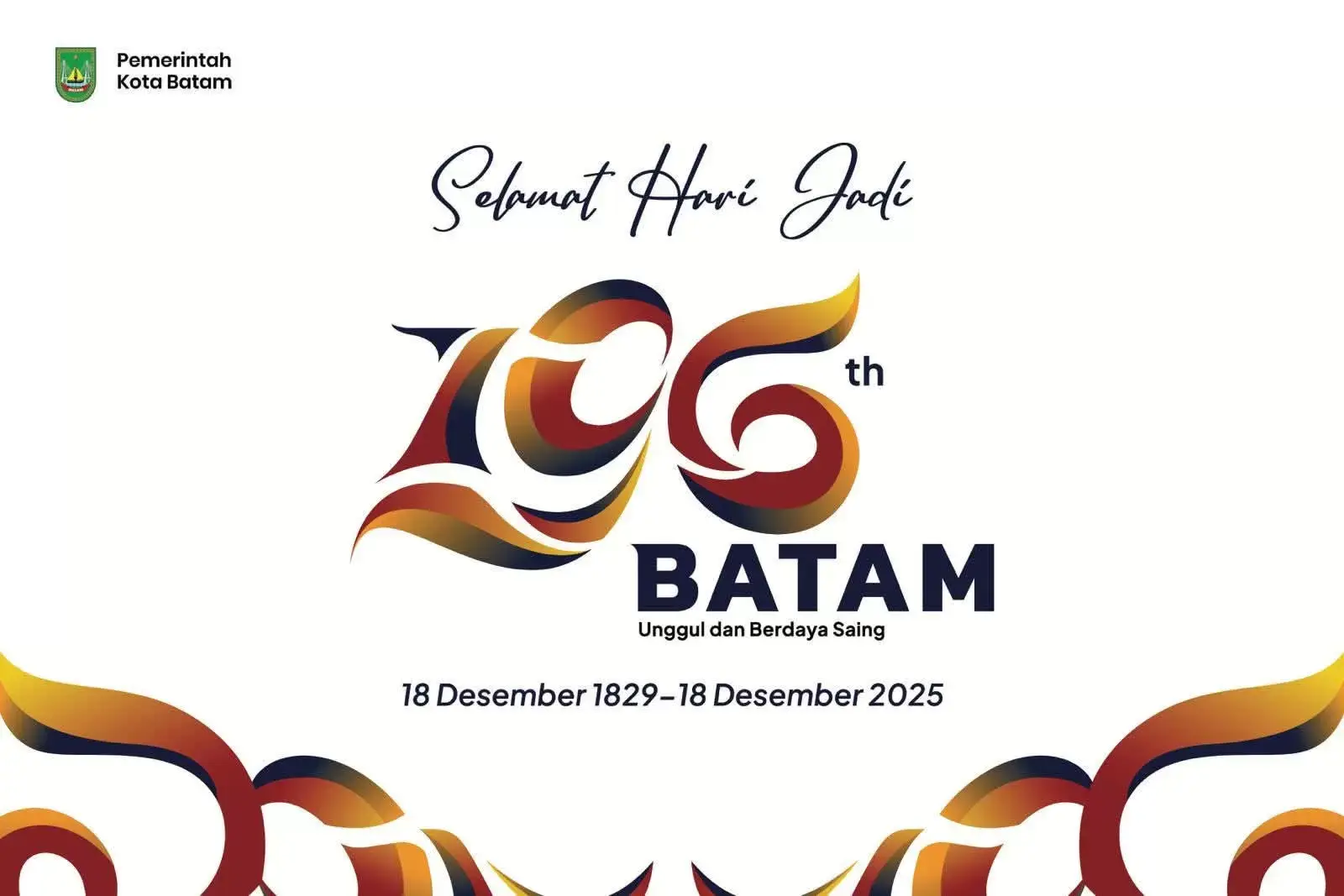 Logo Resmi Hari Jadi Batam ke‑196 Diluncurkan: Wujud Transformasi ...